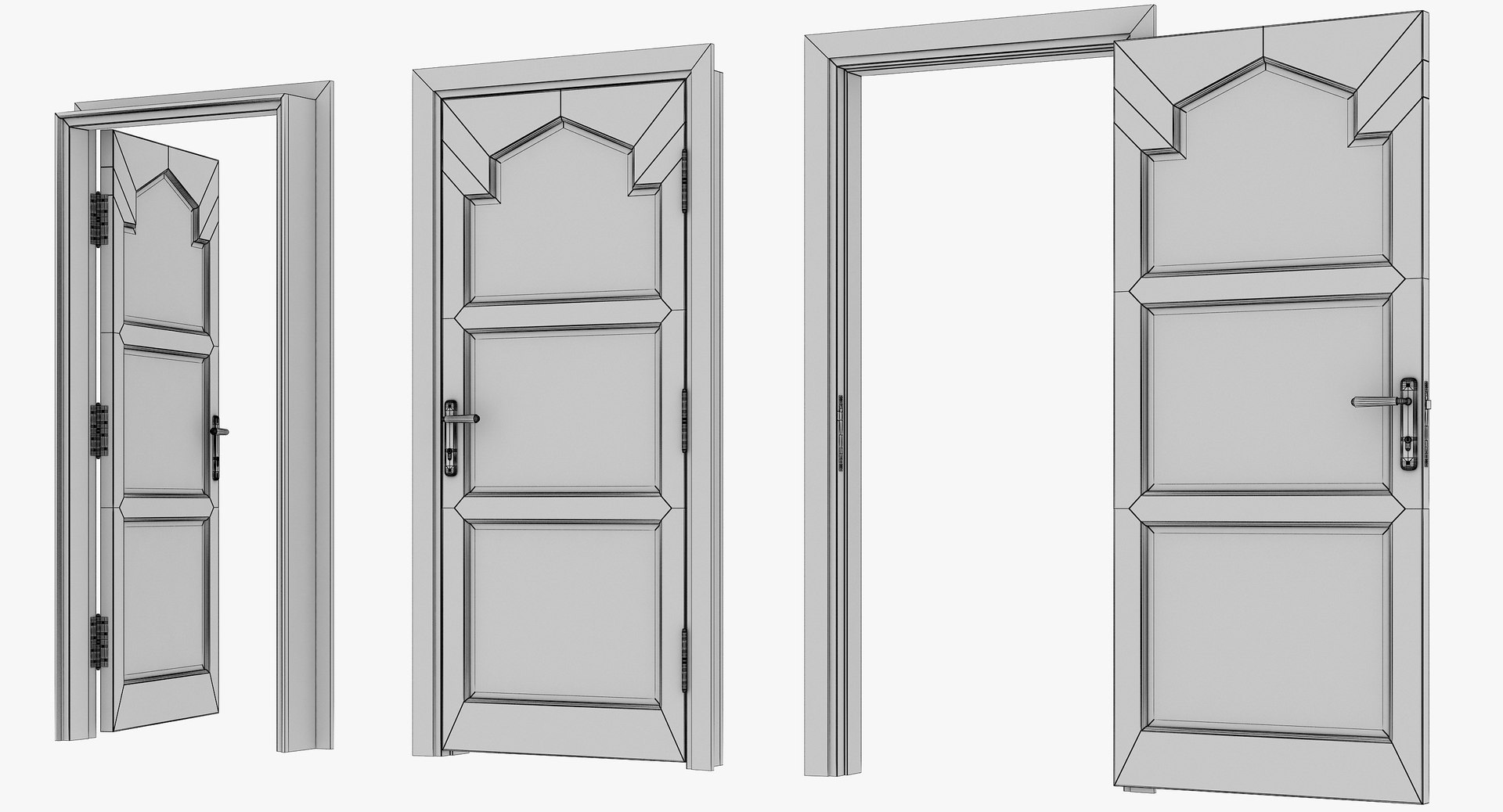 3D Pivot Door Windows - TurboSquid 1413866