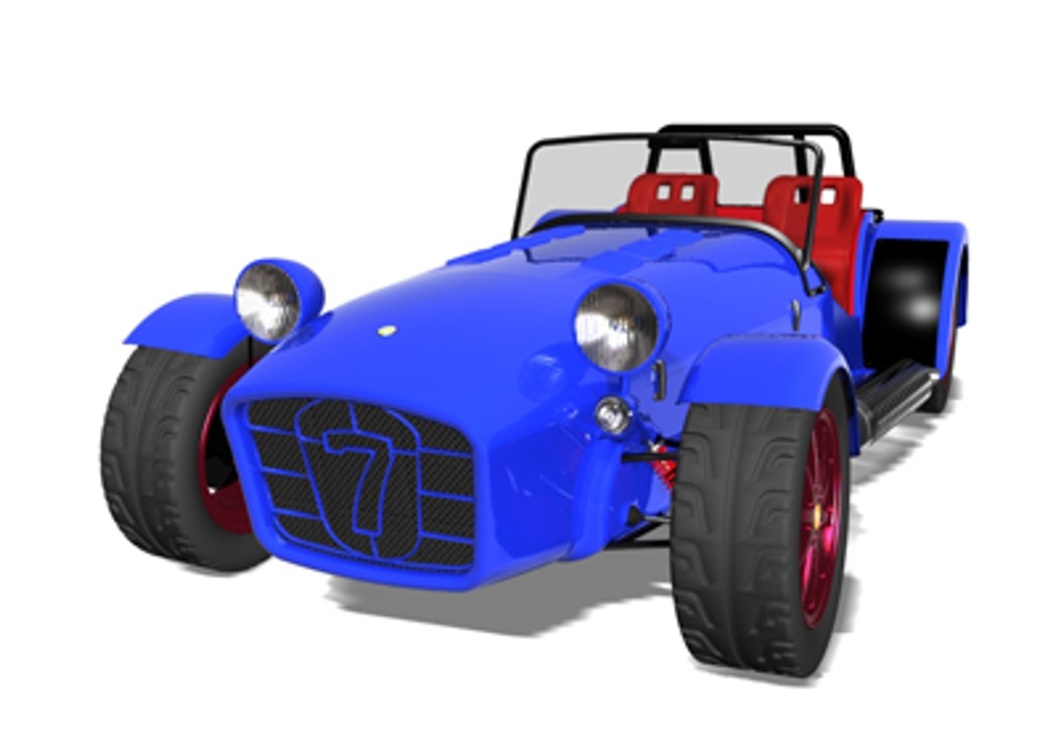 Caterham Super Seven Sportcar 3d Model