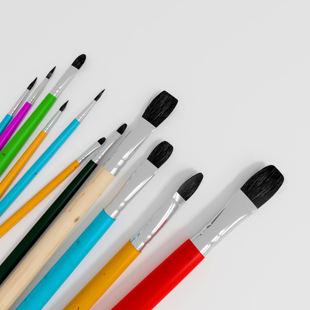 Paint Brush 3d Model