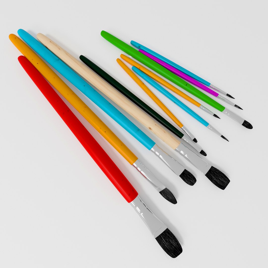 Paint Brush 3d Model