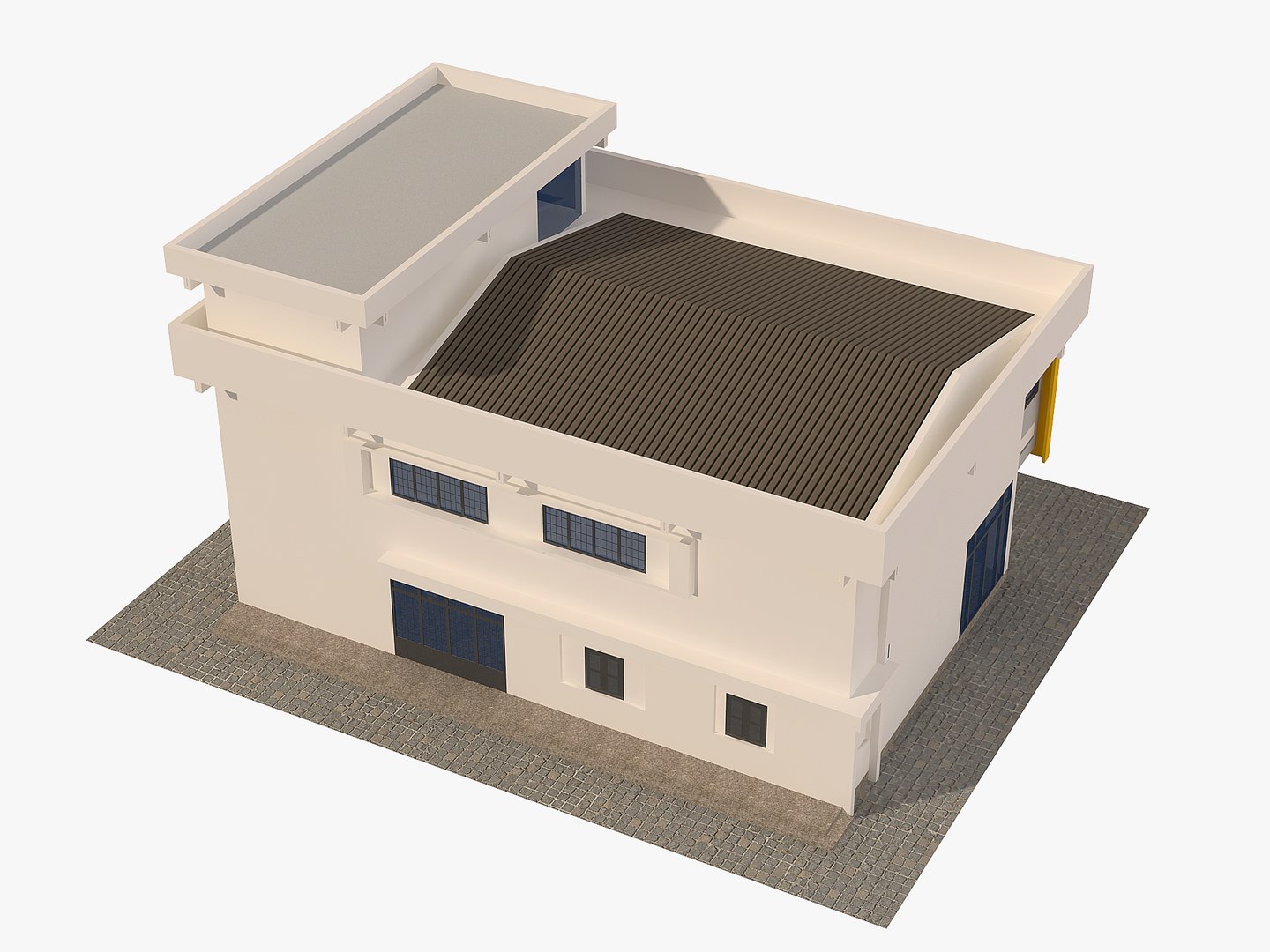 1970s Office Building Model - TurboSquid 1598511