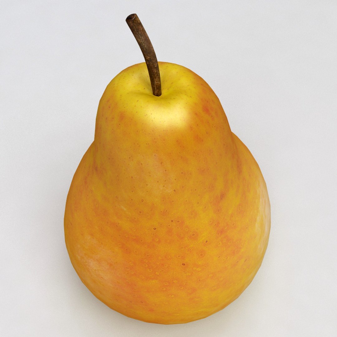 3d model pear modelled