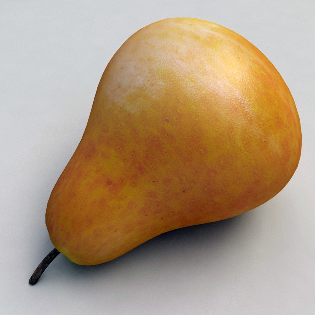 3d model pear modelled