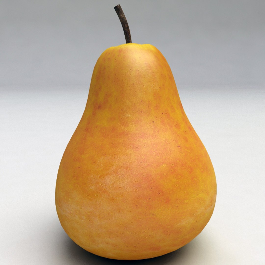 3d model pear modelled