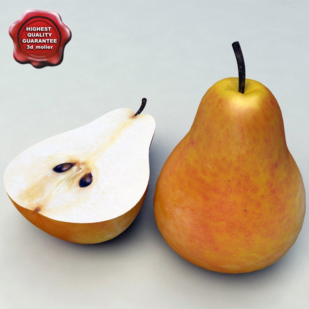3d model pear modelled