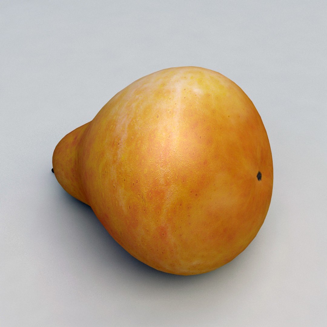3d model pear modelled