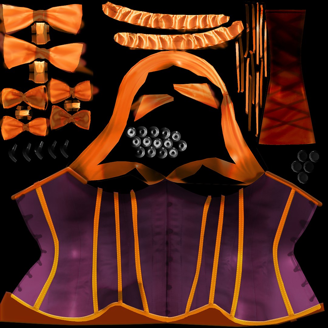3D Corset Colorama - TurboSquid 1992334