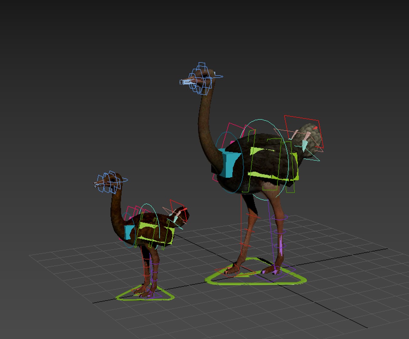 Ostrich Low-poly 3D Model - TurboSquid 1463492