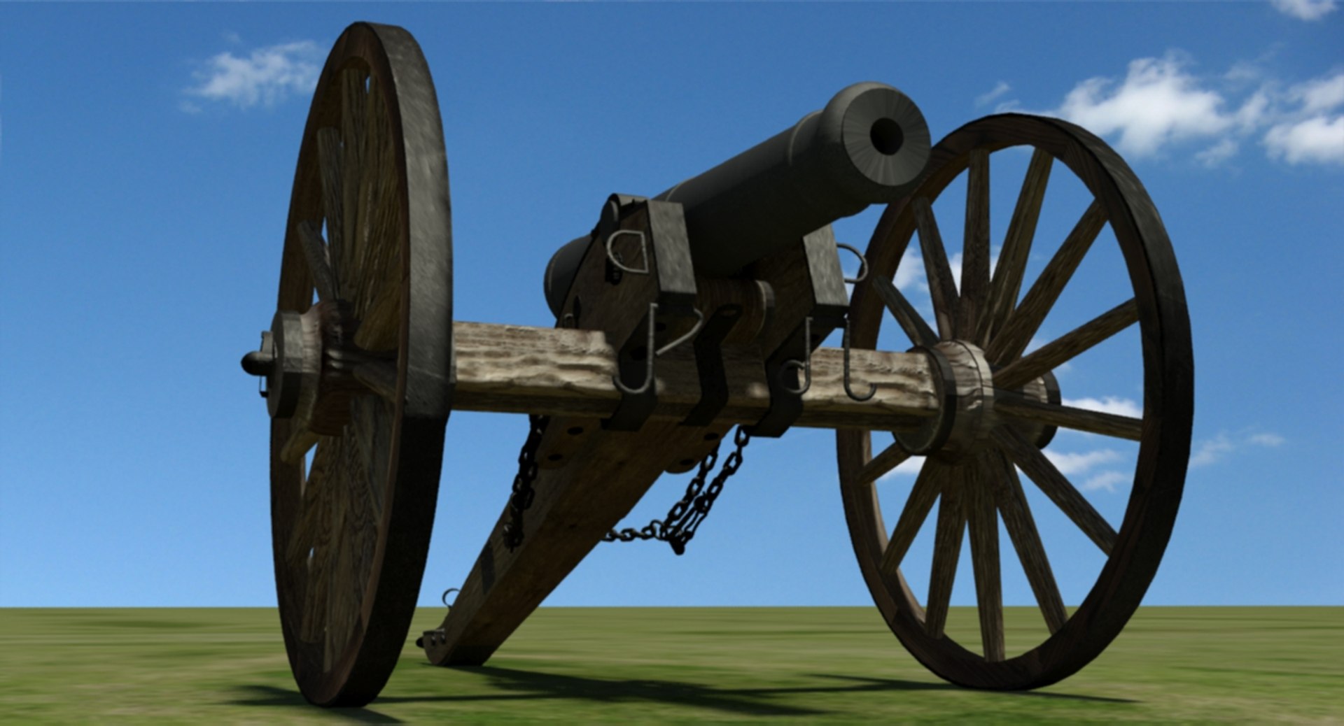 Gun Field 6 Pounder 3D - TurboSquid 1266189