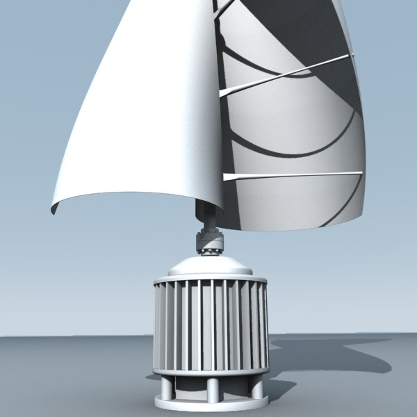 3ds max helical savonius wind turbine