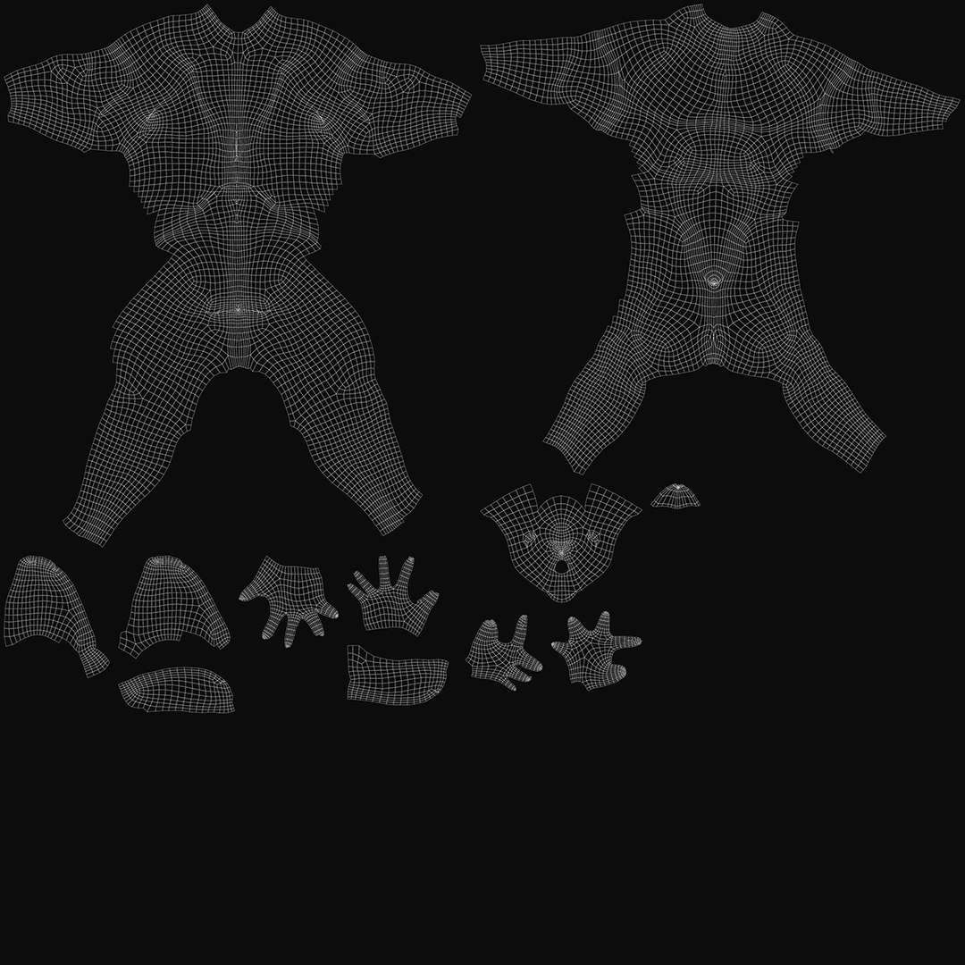 3D Model Bodybuilder Man Wireframe - TurboSquid 1709137