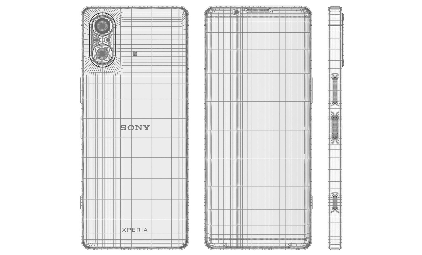 3D Sony Xperia 5 V Black Model - TurboSquid 2121387