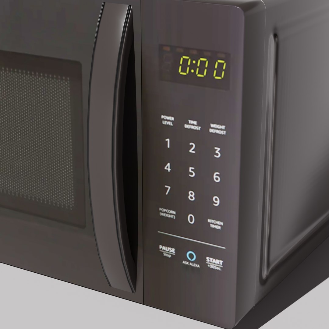 Microwave Basic 3D Model - TurboSquid 1988119