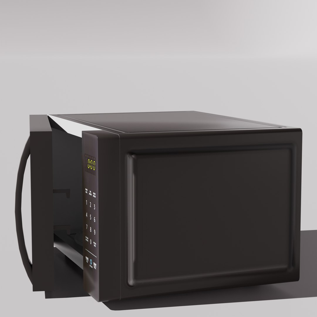 Microwave Basic 3D Model - TurboSquid 1988119