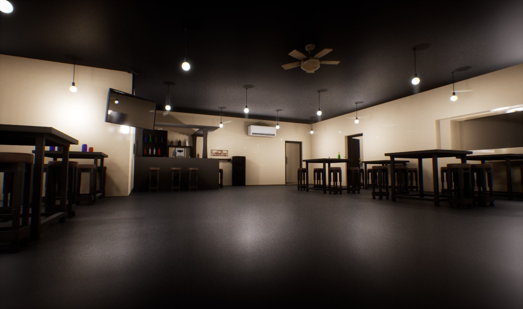 Low Poly Bar Pack Model - TurboSquid 2005847
