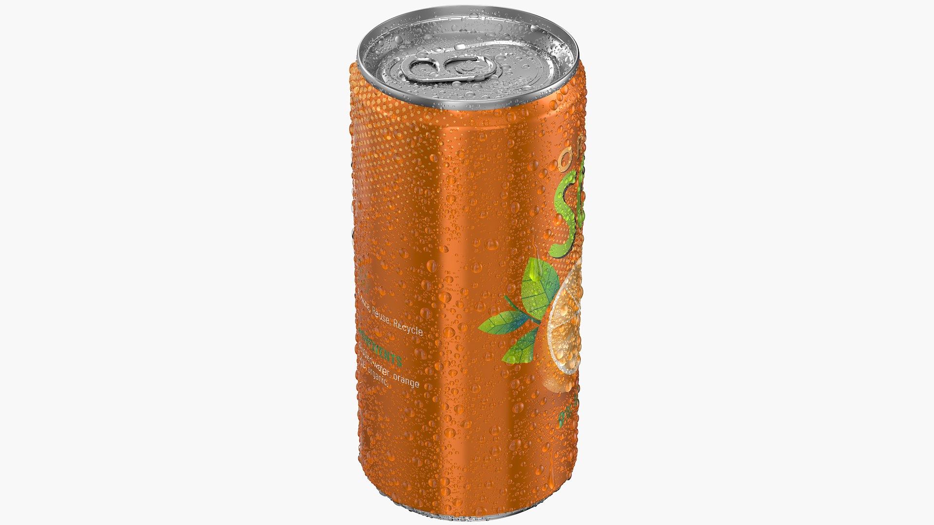 Slim Soda Can With Droplets 200ml 3D - TurboSquid 2242214