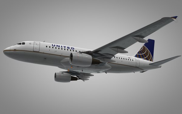 3D Airbus A319-100 UNITED Airlines L1379 - TurboSquid 1736506