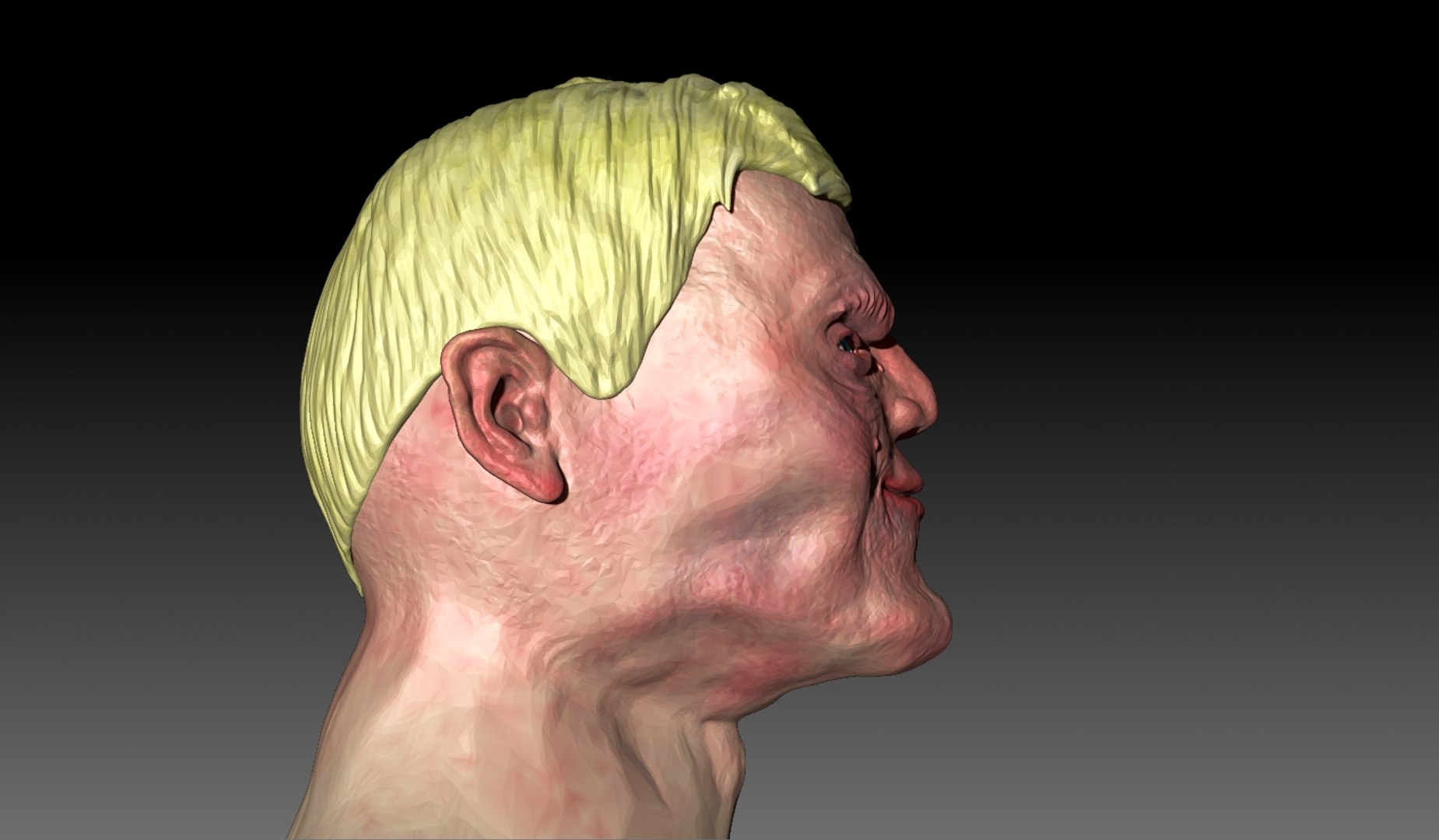 3D Scary Old Man Low-poly - TurboSquid 2062147