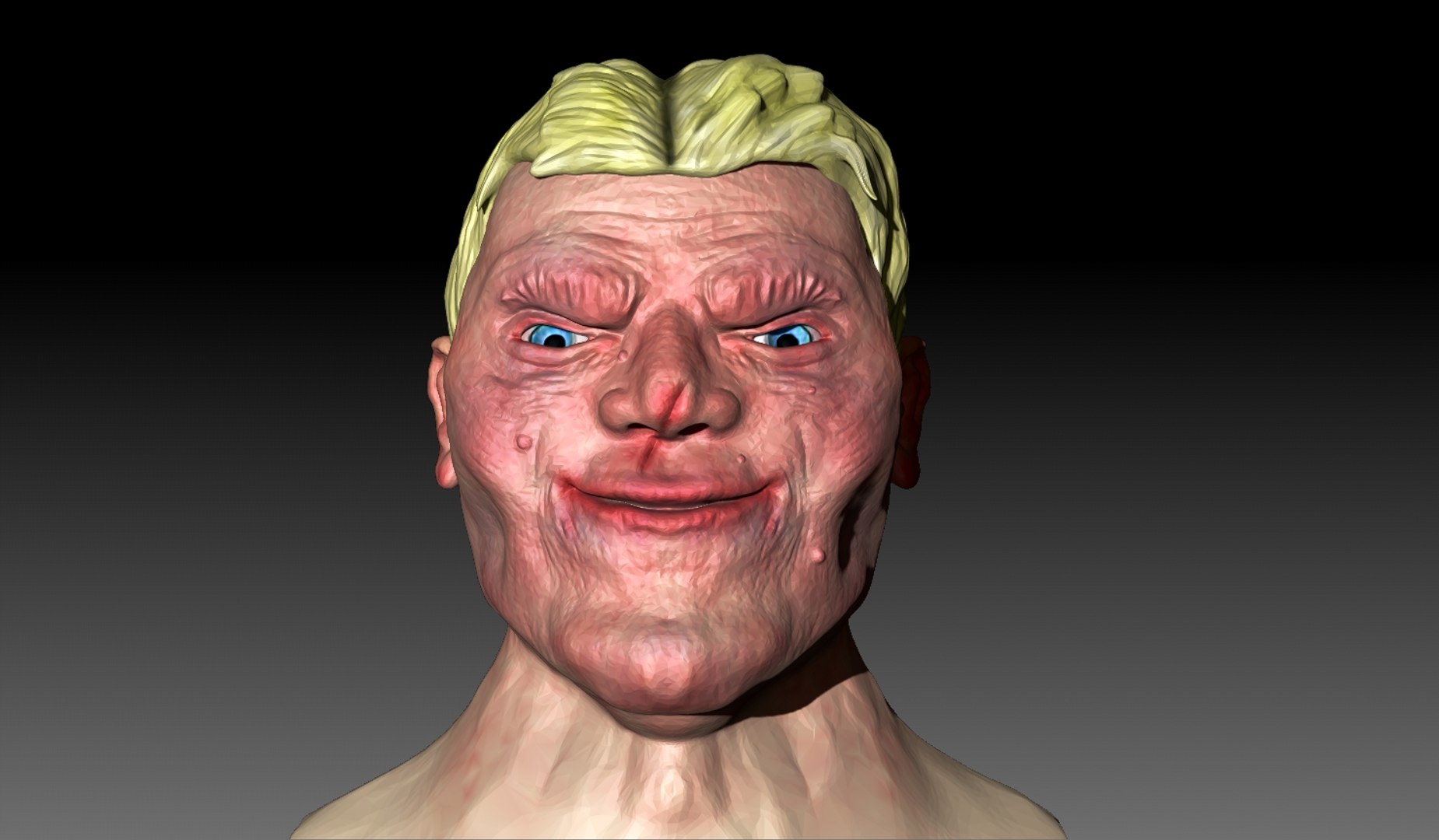 3D Scary Old Man Low-poly - TurboSquid 2062147