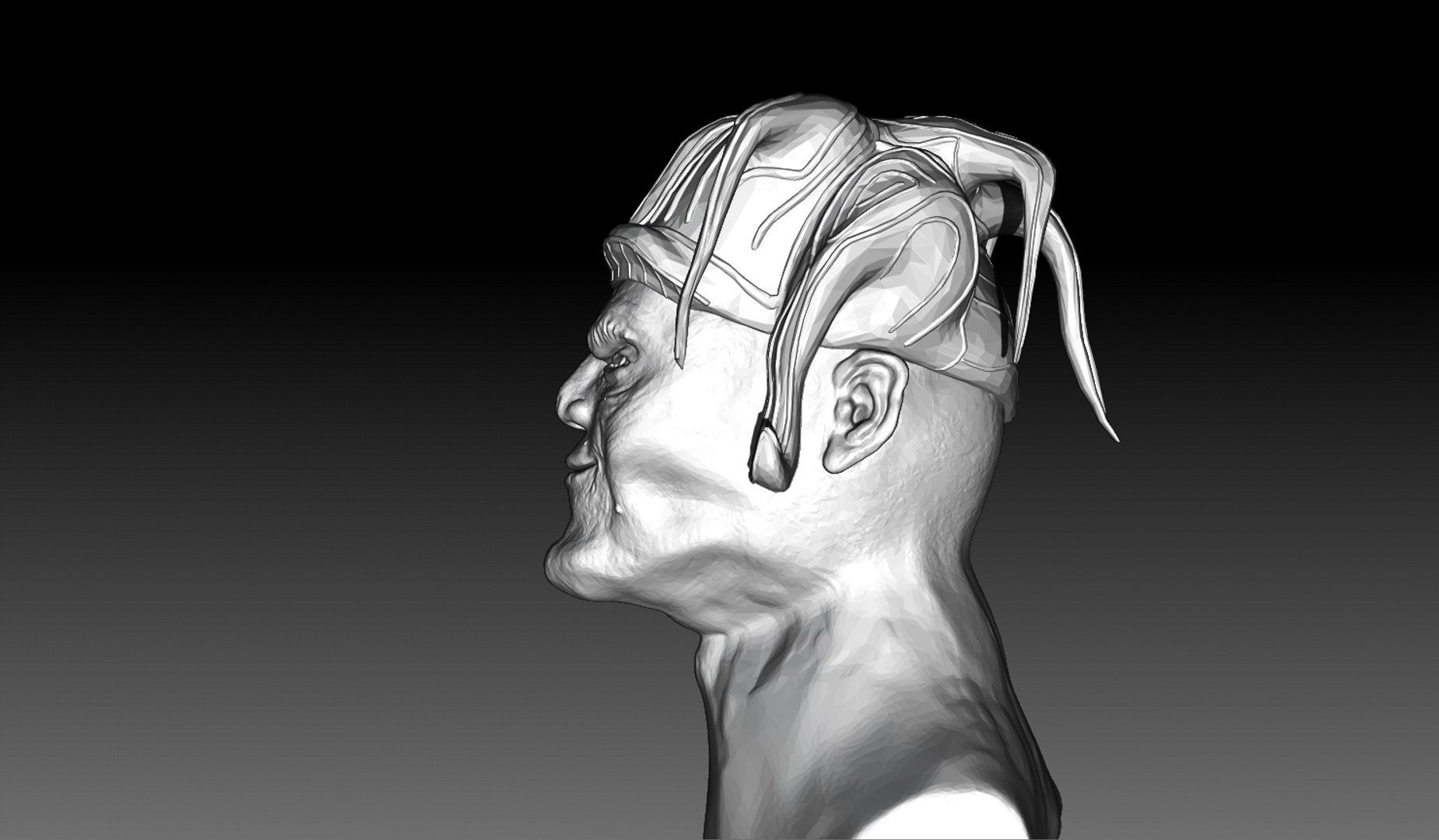 3D Scary Old Man Low-poly - TurboSquid 2062147