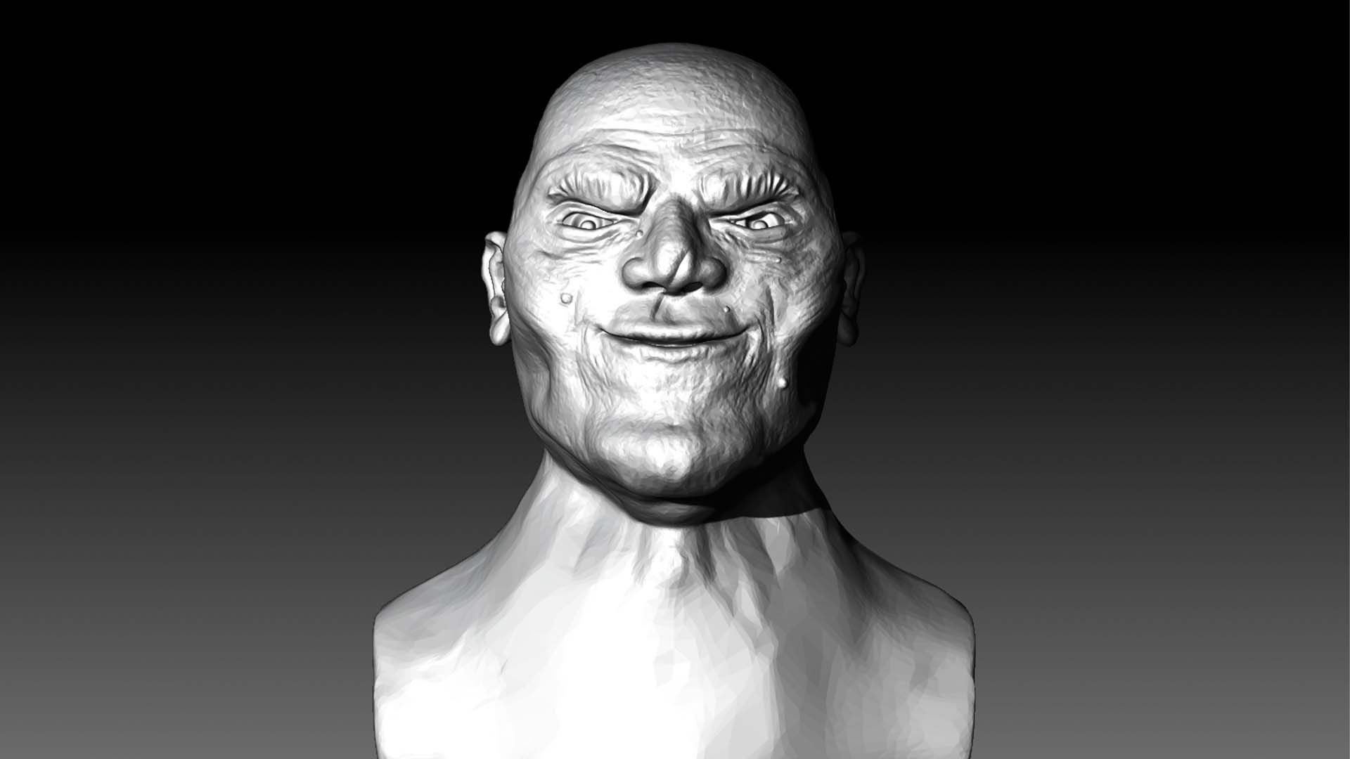 3D Scary Old Man Low-poly - TurboSquid 2062147