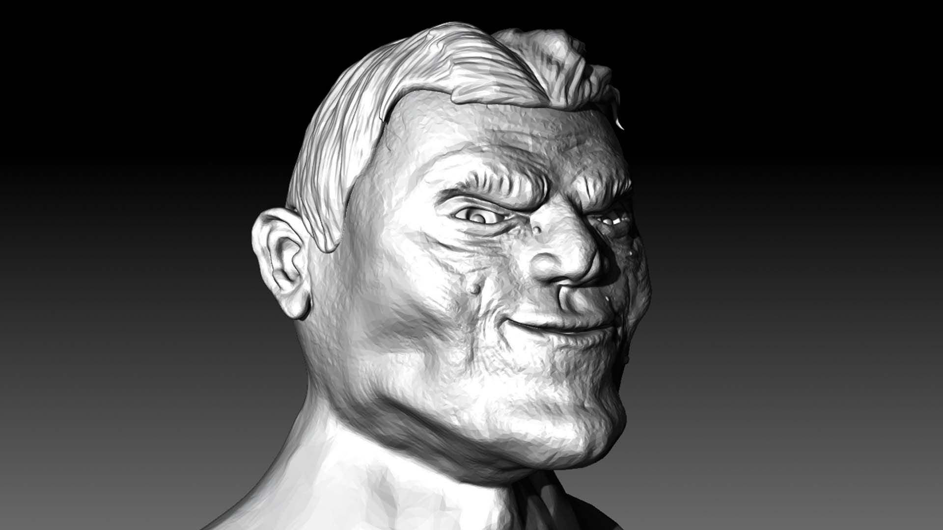 3D Scary Old Man Low-poly - TurboSquid 2062147