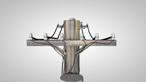 3d 3ds telephone pole