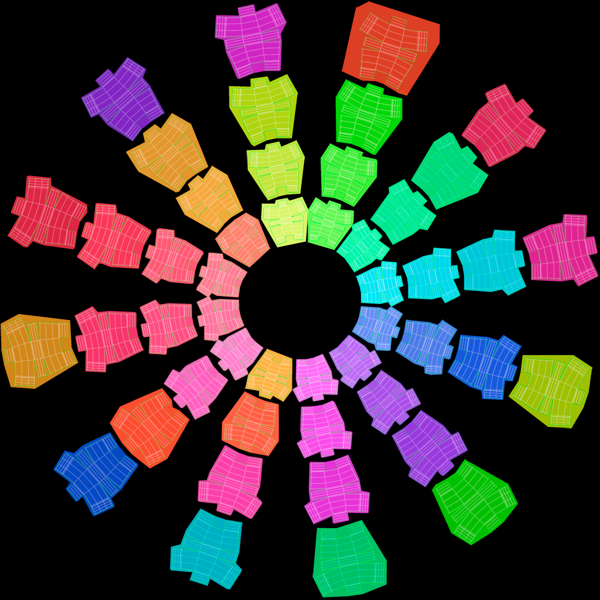 3d model color wheel