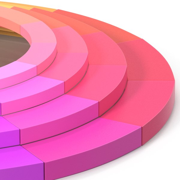3d model color wheel