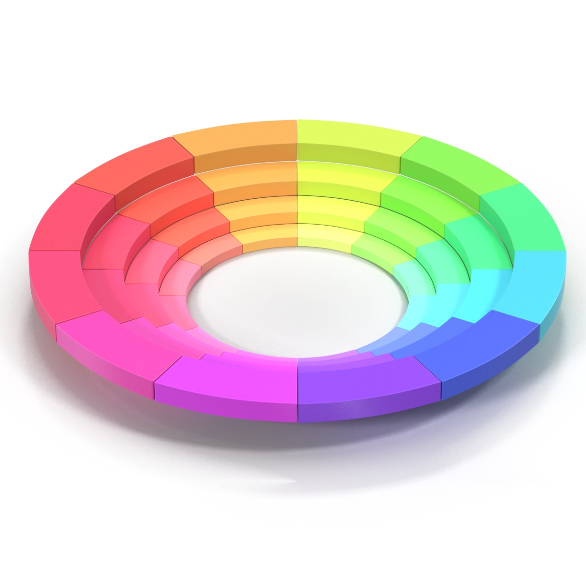 3d model color wheel