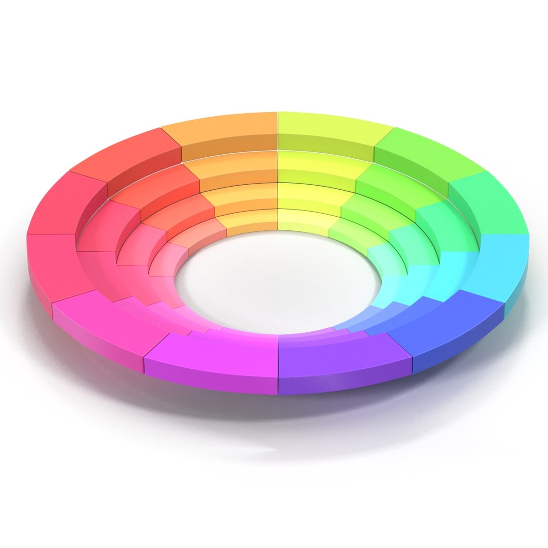 3d Model Color Wheel