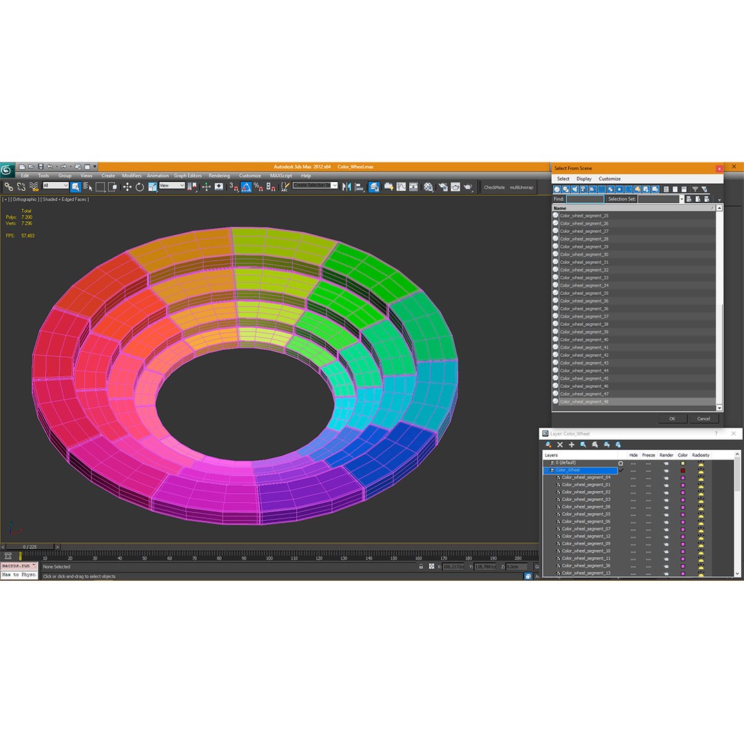 3d Model Color Wheel