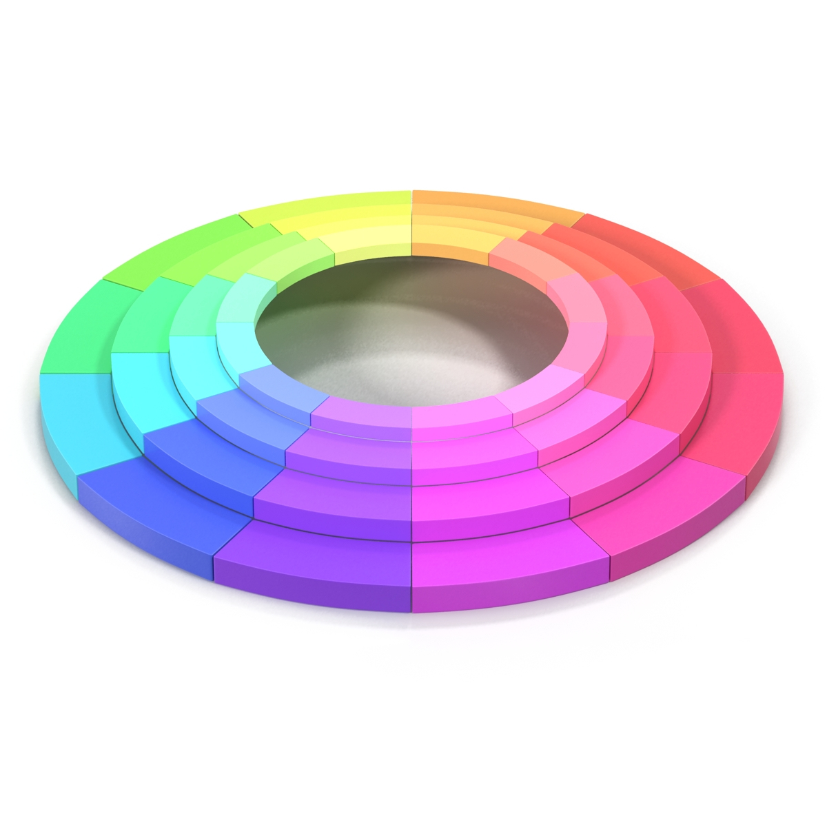 3d model color wheel