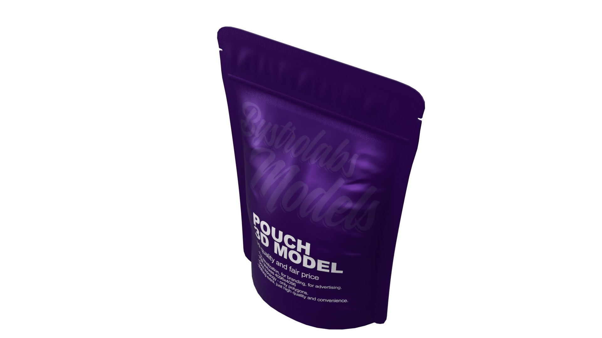 Food Pouch Bag 3D Model - TurboSquid 2277470