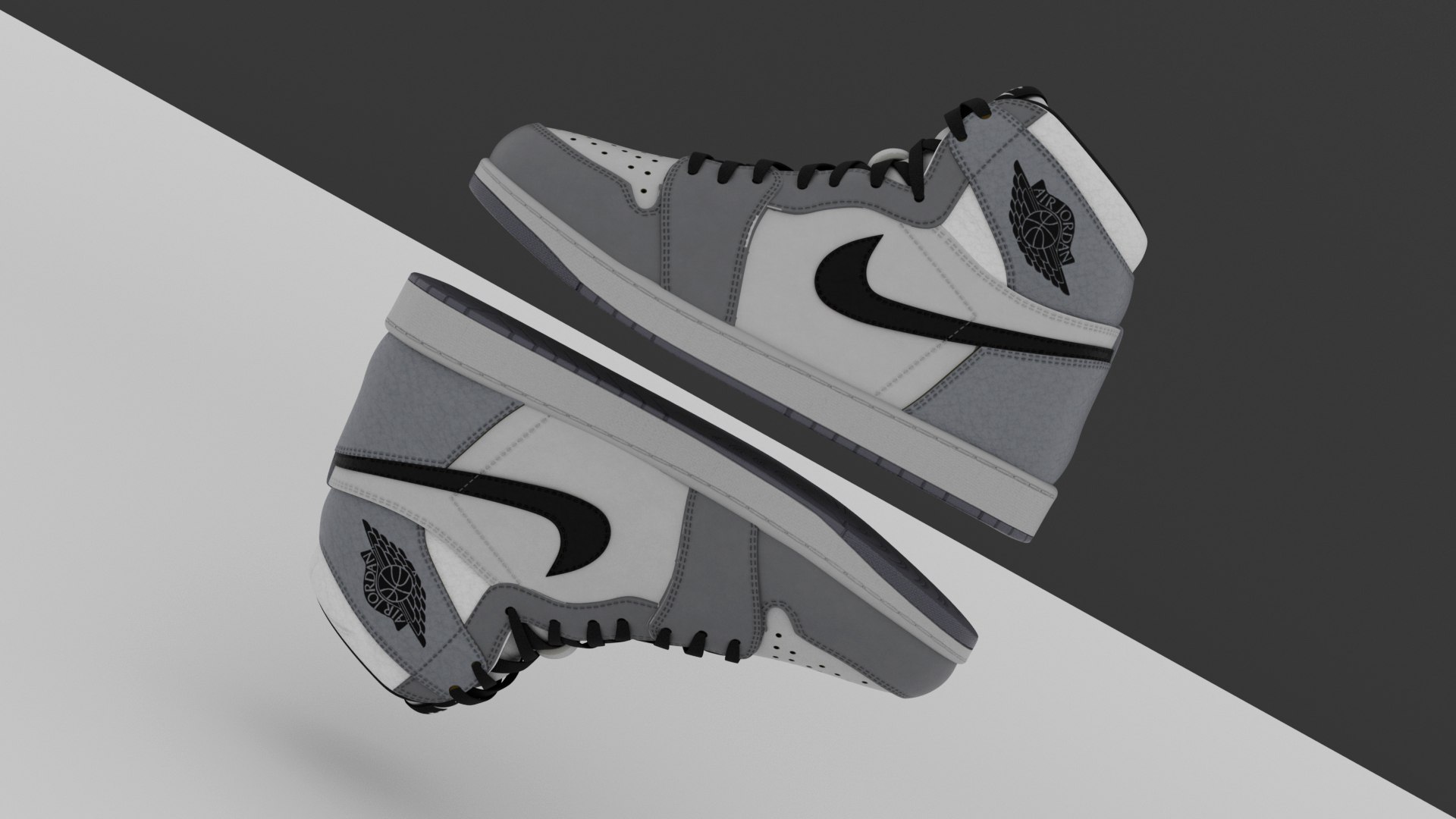 AirJordan 1 Retro HighOG Color Gray 3D - TurboSquid 2013793