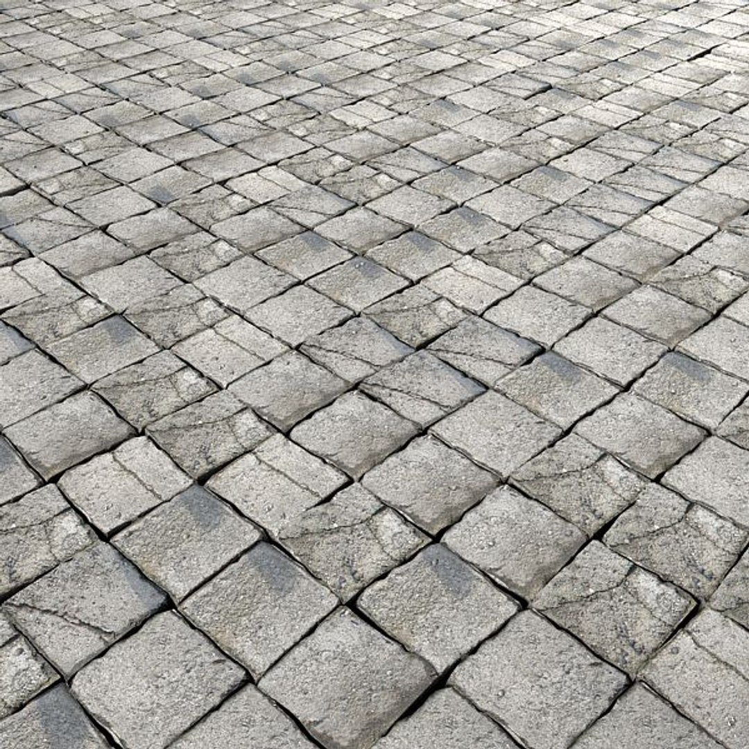 3ds Max Stone Pavement