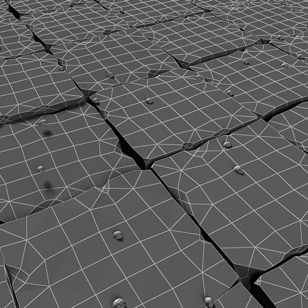 3ds Max Stone Pavement