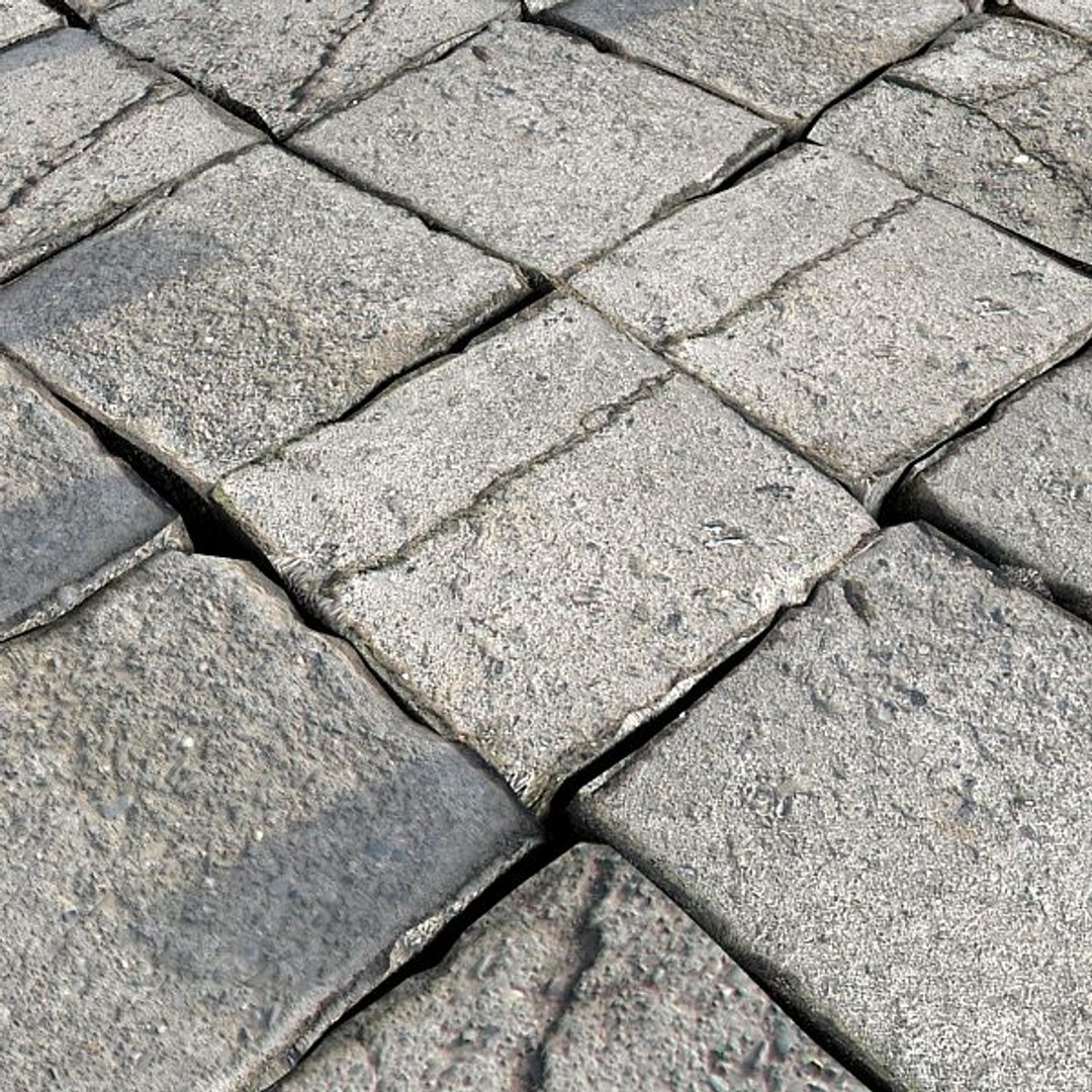 3ds Max Stone Pavement