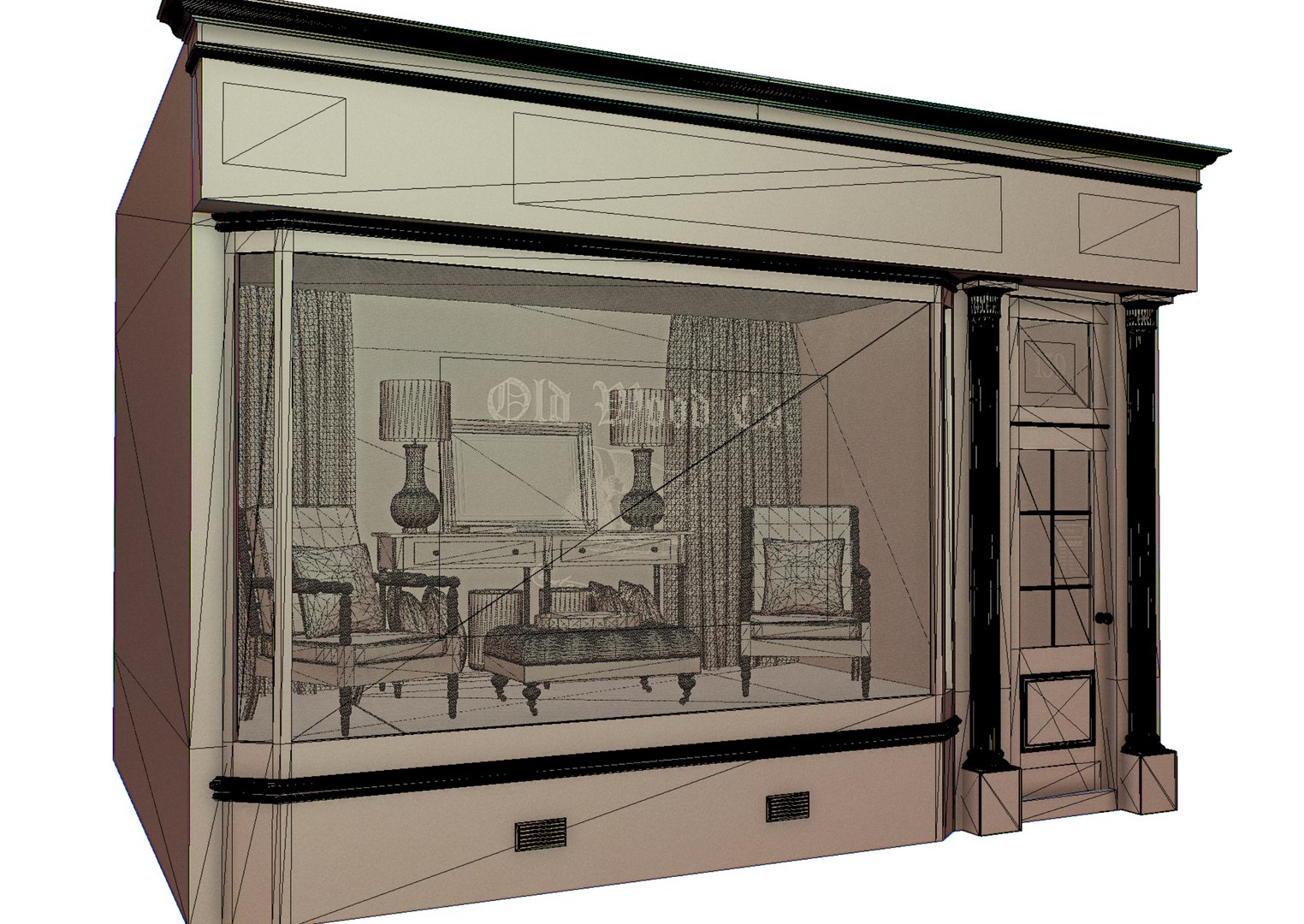 Store Front Facade 008 3D - TurboSquid 2162933