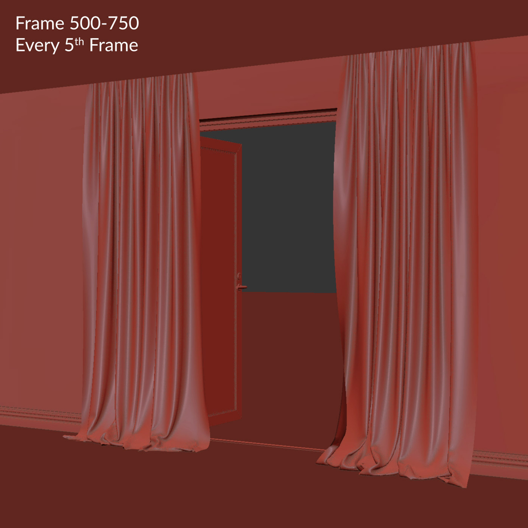 3D Sheer Curtains Interior Animation - TurboSquid 1613610