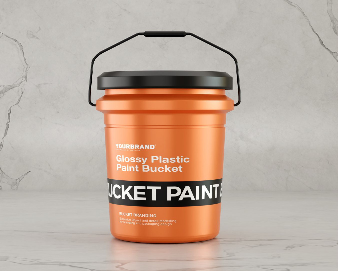 3D Plastic Paint Bucket Model - TurboSquid 2334080