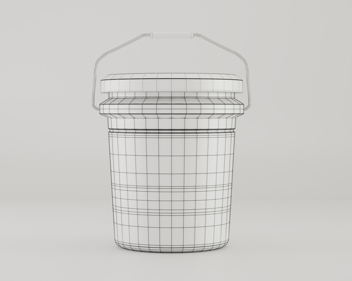 3D Plastic Paint Bucket Model - TurboSquid 2334080