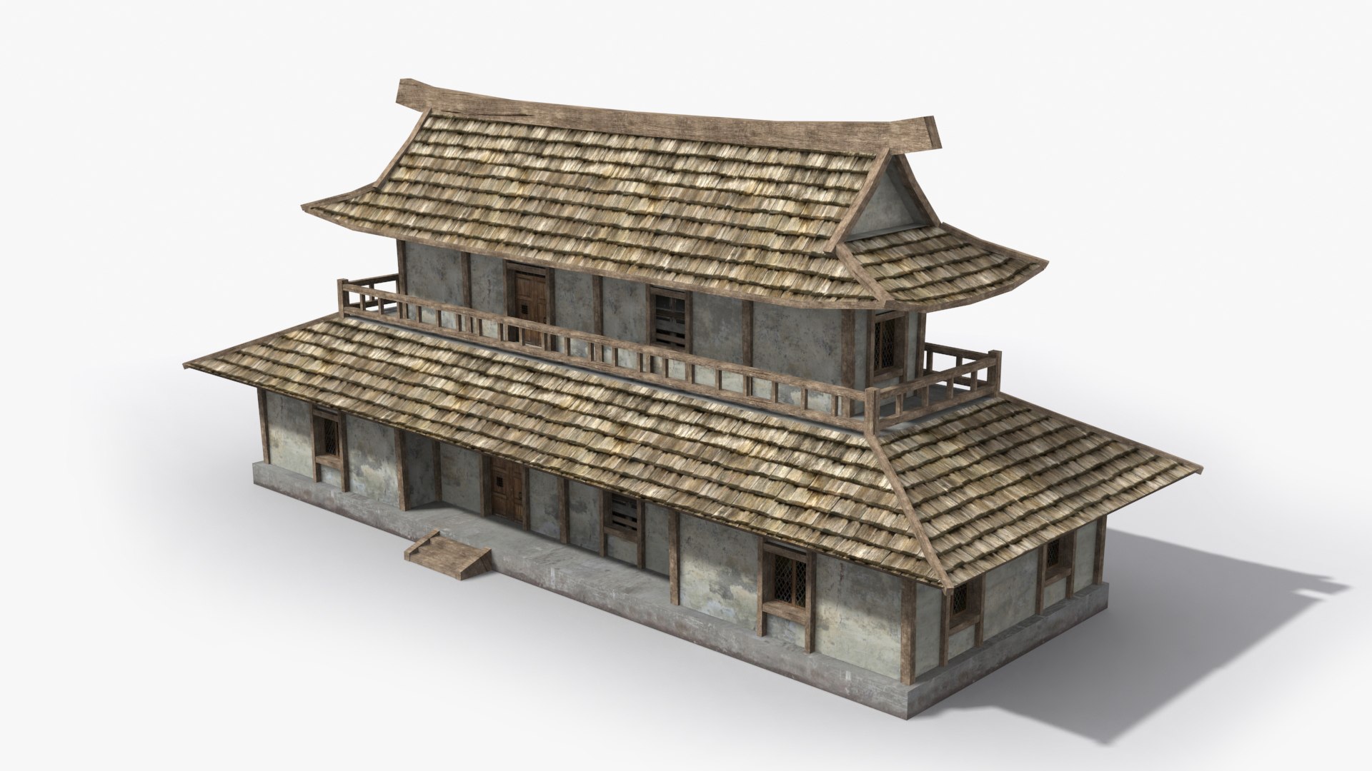 Ancient House X2 3D Model - TurboSquid 1941151