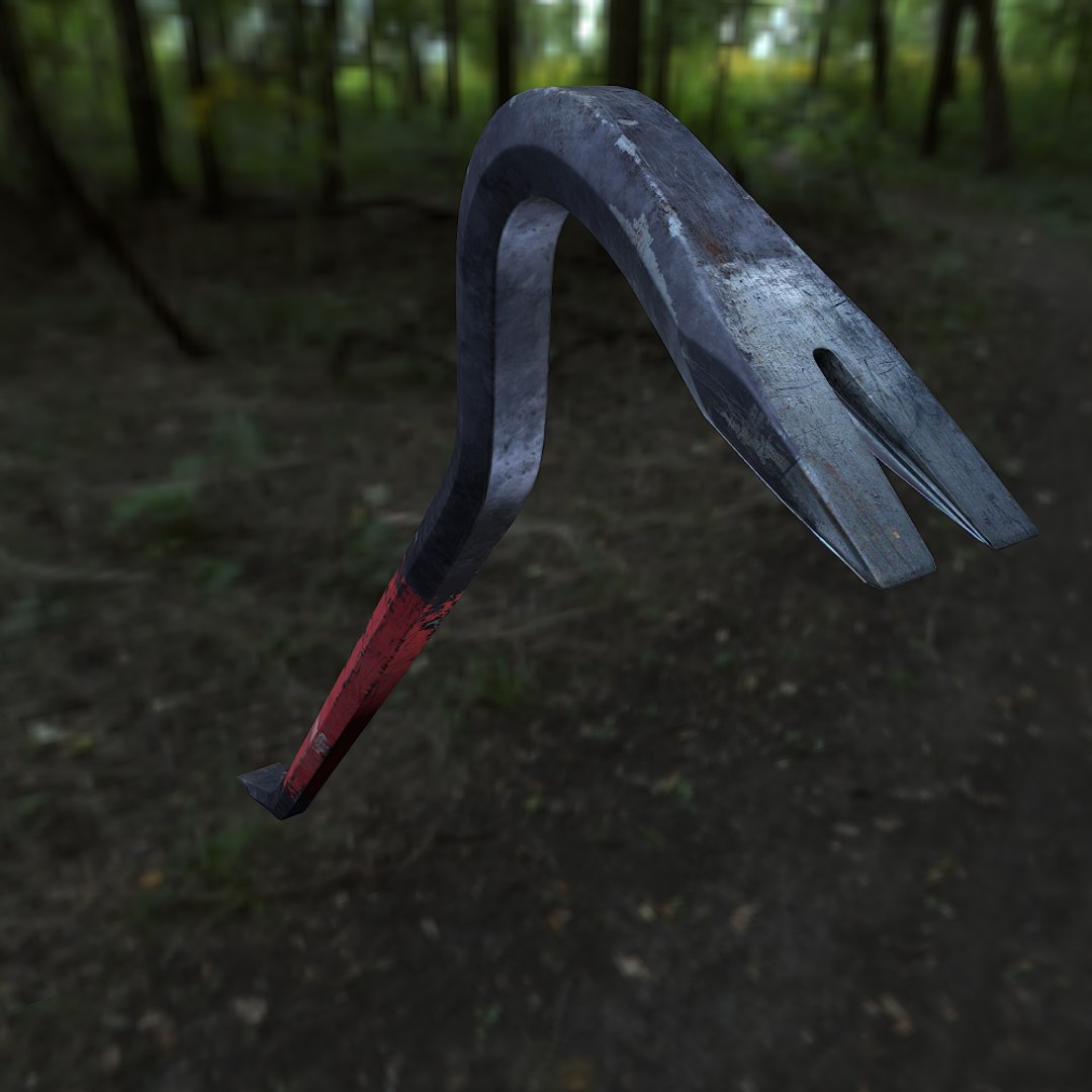 3d Ready Low-poly Crowbar Games Model