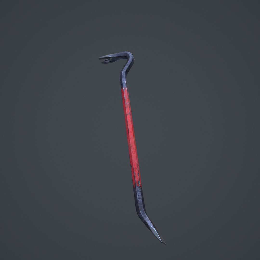 3d Ready Low-poly Crowbar Games Model