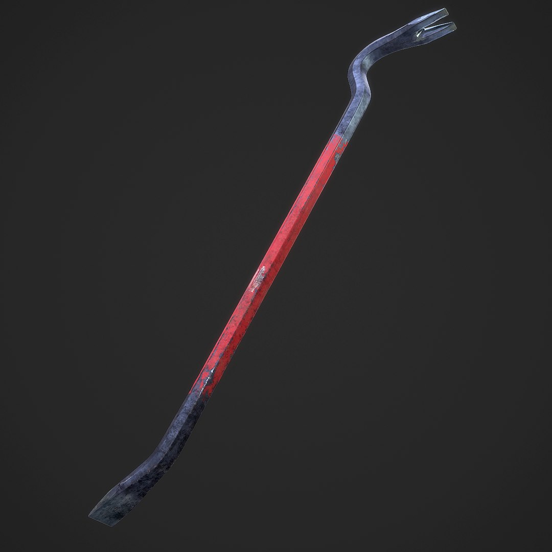 3d Ready Low-poly Crowbar Games Model
