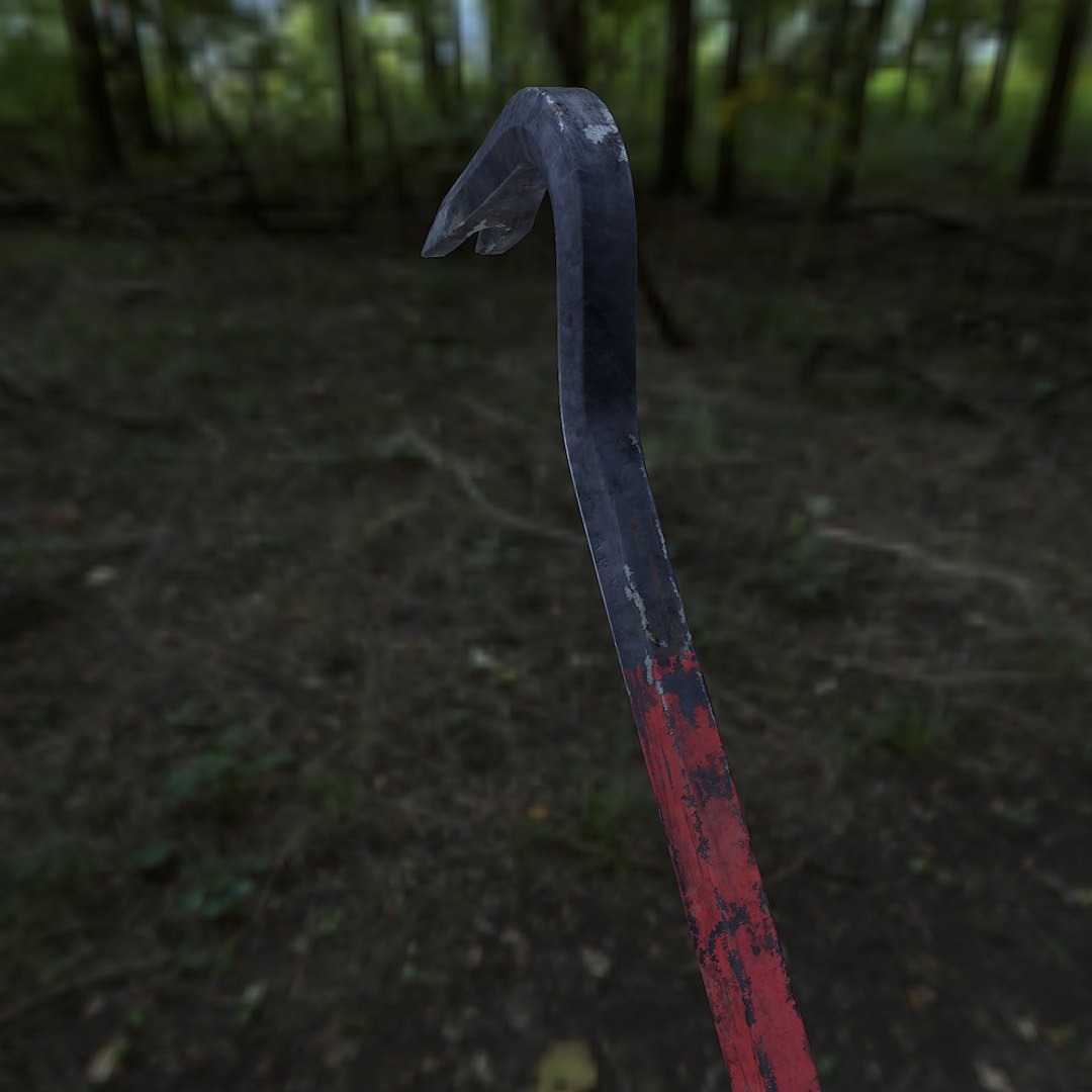 3d Ready Low-poly Crowbar Games Model