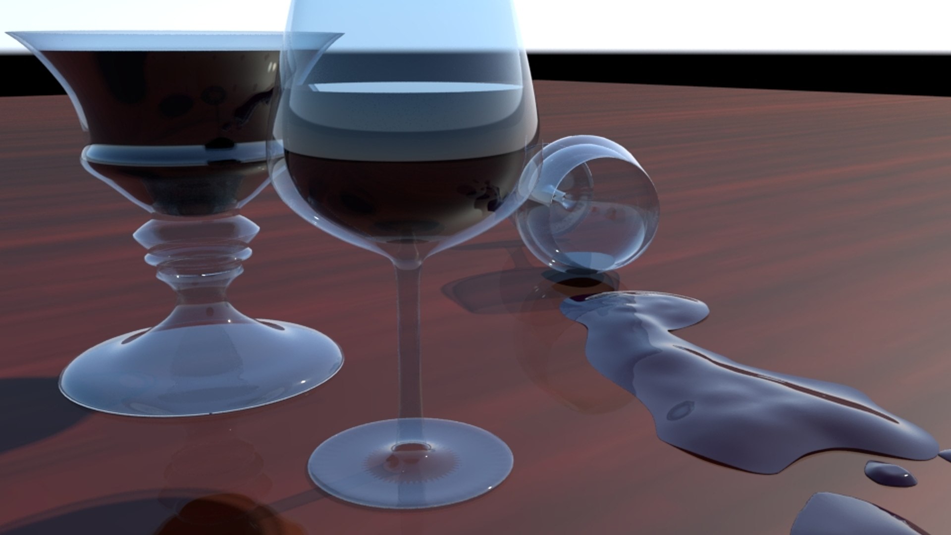 Realistic Chalice Crystal Wine 3d Obj