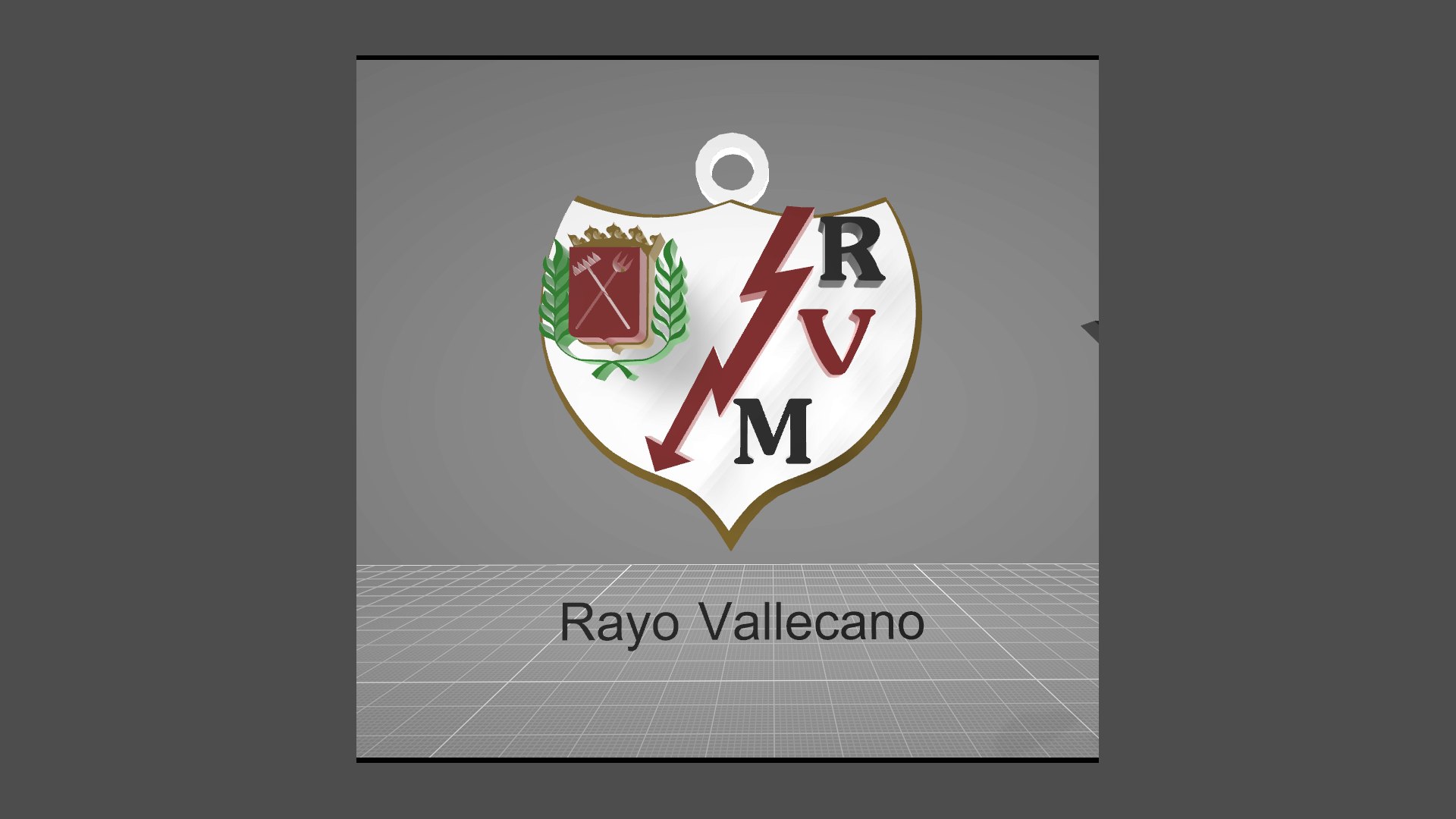 modelo 3d Keychan imprimible y renderizable del equipo del logo del ...