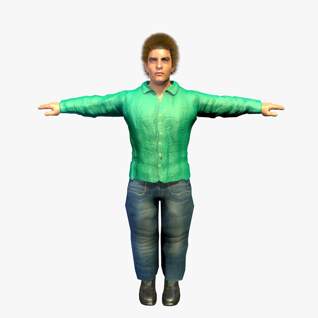 Realistically Male Thomas Body 3d Model